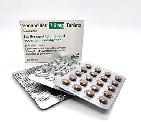 Sennosides Laxatives Constipation Relief Senna Tablets 7.5mg (60 ...