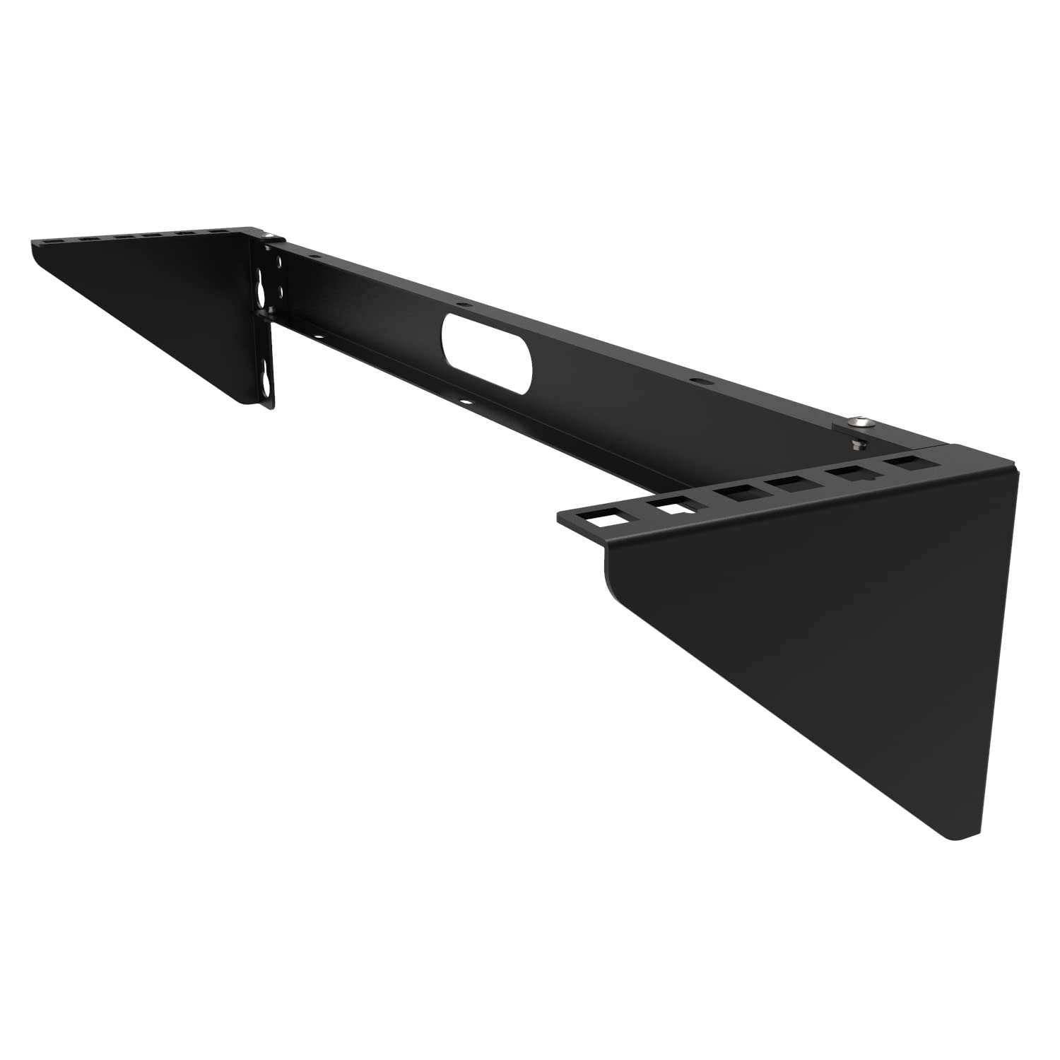 QiaoYoubang 2U Foldable Wall Mount Patch Panel Bracket -Vertical Wall ...