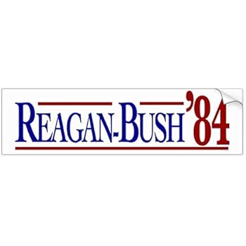 Amazon.com: American Vinyl Reagan Bush 84 Vintage Bumper Sticker ...