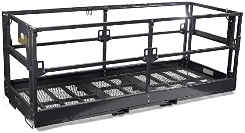 Titan Attachments 4' x 9' 8" Mesh Telehandler Work Platform, Man Safety ...