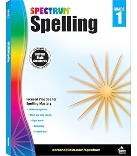 Spectrum 1st Grade Spelling Workbook, Phonics and Handwriting Practice ...