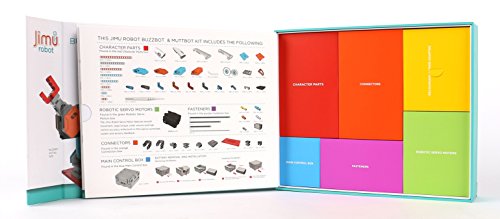 UBTECH JR0602 Jimu Robot BuzzBot & MuttBot - App Enabled STEM Learning Robotic Building Block ...