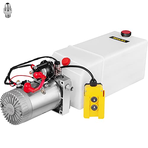Mophorn Hydraulic Power Unit 8 Quart Hydraulic Pump Single Acting Hydraulic Pump for Dump ...