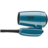 Amazon.com: Conair 1875 Watt Compact Dual Voltage Travel Hair Dryer ...