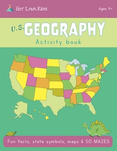 US Geography Activity Book! - Ages 4+: Fun facts, state symbols, 50 ...