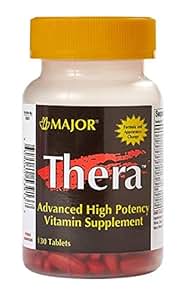 Amazon.com: MAJOR MULTIVITAMINS Thera, Tablets, 130s, Compare to ...