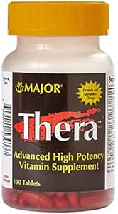 Amazon.com: MAJOR MULTIVITAMINS Thera, Tablets, 130s, Compare to ...