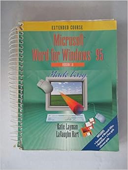 Buy Microsoft WORD 95 for Windows (Word processing made easy series ...