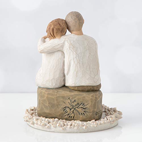 Willow Tree Anniversary, Sculpted Hand-painted Cake Topper on Galleon ...