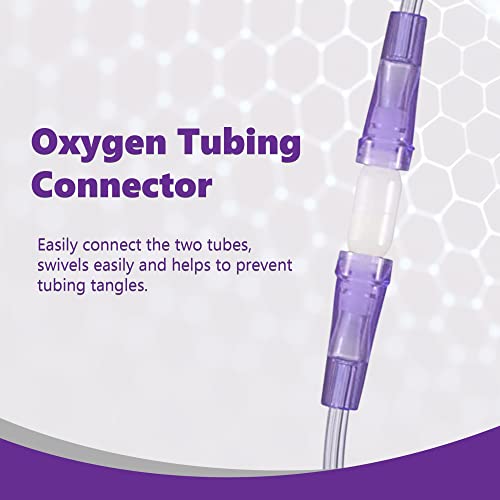 Oxygen Tubing Swivel Connector - 10 PCS Cannula Connectors, Avoid Tube ...
