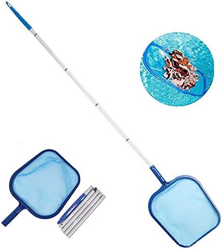 Swimmer Pool Skimmer,Leaf Fine Mesh Net, with 5-Section Aluminum Pole ...