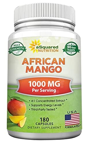 aSquared Nutrition African Mango Extract Cleanse (180 Capsules) - 4:1 ...