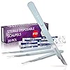 Disposable Scalpel 15, Pack of 60 Dermaplaning Blades with Plastic ...