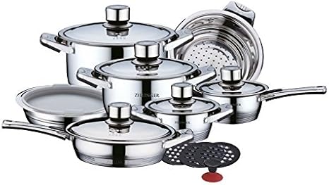 Amazon.com: Authentic Zillinger 17 Piece Deluxe Stainless Steel ...
