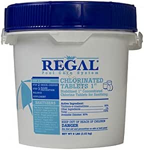 Amazon.com : Regal 3" Chlorinated Tablets 25lb Bucket : Patio, Lawn ...