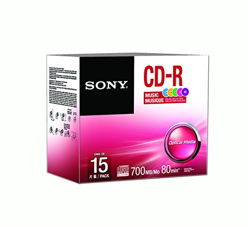 Sony Music Color CD-R Slim Jewel (15 pk) | Pricepulse