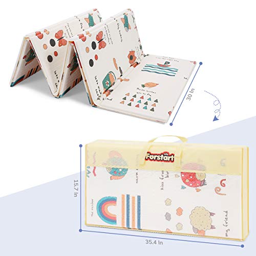Folding Play Mat | Non-BPA Non-Toxic Foam Baby Playmat 【79inch x 59 ...