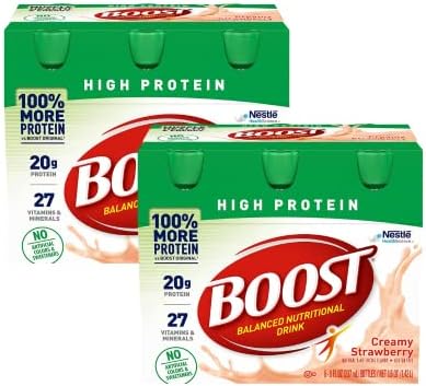 Boost High Protein Balanced Nutritional Drink, Creamy Strawberry ...