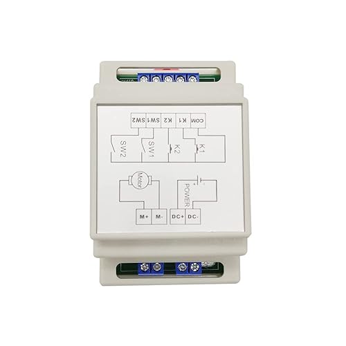 6-36V DC Motor Forward and Reverse Relay Module with Din 35-Rail ...