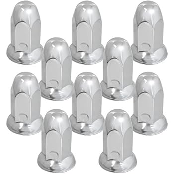Amazon.com: 60 Chrome Lug Nut Covers with Flanges for 33mm Lugs, Trucks ...