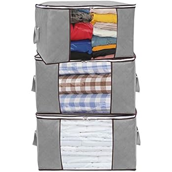 Amazon.com: Gemben 105L Extra Large Blanket Comforter Clothing Storage Bag(2 Pack),No Odor Smell ...