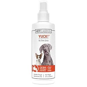 Amazon.com: Vet Classics Yuck! No-Chew Training Spray for Dogs, Cats ...