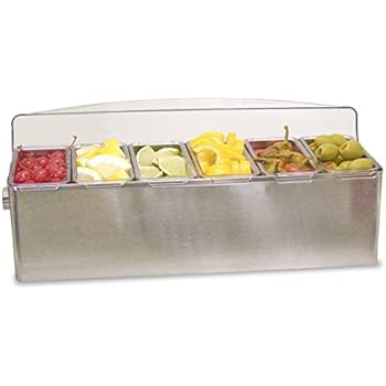 Amazon.com | Co-Rect Ice Cooled Condiment Holder with Domed Lid, 6 pint ...