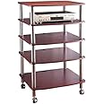 Amazon.com: VTI AR Series 5-Shelf Audio Rack Pole Color: Silver, Shelf ...