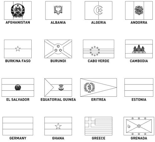 National Geographic: World Coloring Map & Flags – 24 x 36 inches ...