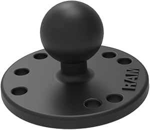 Amazon.com: RAM Mounts Round Plate with Ball RAM-B-202U with B Size 1 ...