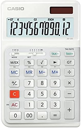 CASIO JE-12E-WE Compact Ergonomic Desk Calculator 12-Digit price in UAE ...