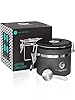 Coffee Gator Stainless Steel Coffee Grounds and Beans Container ...