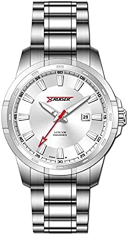 Cruiser Men'S Silver Dial Stainless Steel Band Watch C7273 Gss, Quartz ...