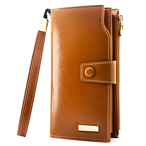 Rfid Leather Women's Clutch Wallet | semashow.com