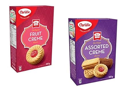 Peek Freans Cookies Bundle of 2 Flavor Packs Original Fruit Creme and ...