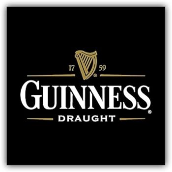 Guinness Draught Beer Logo Car Bumper Sticker Decal 5'' x 5 ...