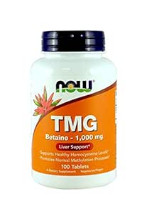 Amazon.com: NOW TMG 1000mg, 100 Tablets (Pack of 2): Health & Personal Care