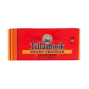 Tillamook Sharp Cheddar Cheese 8oz: Amazon.com: Grocery & Gourmet Food