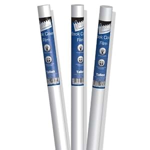 Amazon.com: 1 x Roll Clear Sticky Back Plastic Film Book Cover Self ...