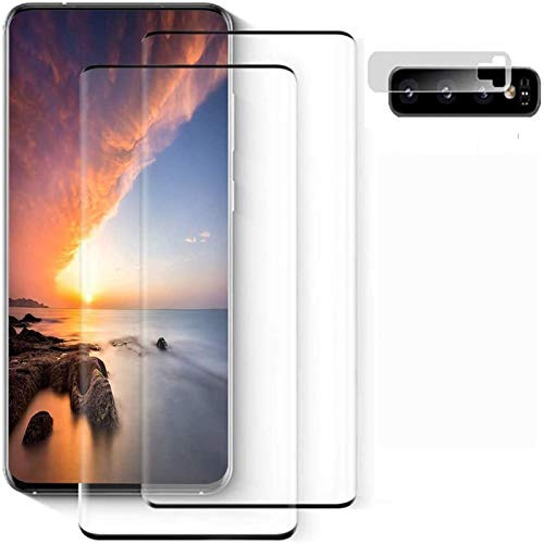 Galaxy S10 Plus Screen Protector, [2 Pack] Ultrasonic Fingerprint Compatible, HD Clear, Bubble ...