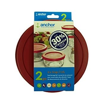 Amazon.com: Anchor Hocking Improved 30% Stronger Replacement Lid 2 Cup ...