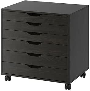 Amazon.com: Alex Drawer Unit on Casters Black Brown : Office Products