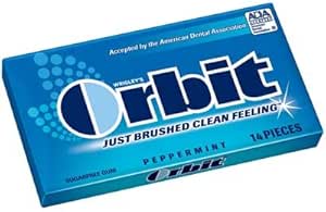 Amazon.com: Orbit Peppermint Gum: 12 Count : Grocery & Gourmet Food