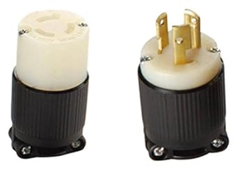 OCSParts L6-15 NEMA L6-15 Plug and Connector Set - Rated for 15A, 250V ...