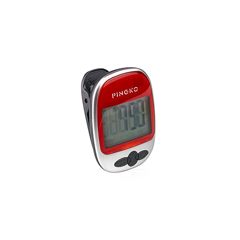 PINGKO Best Pedometer for Walking Accurately Track Steps Multi-Function ...