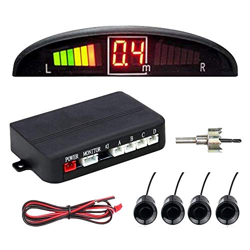 Zento Deals Reverse Backup Sensor – 4 Backup Sensor Kit Parking Reverse ...