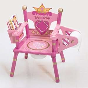 Amazon.com : Princess Throne Toilet Potty Training Seat Queen Chair ...