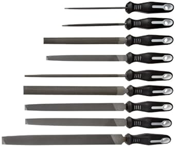 Nicholson 9 Piece Hand File Set with Ergonomic Handles, American ...