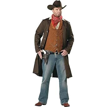 Amazon.com: Adult Men's Plus Size Gunslinger Costume 3XL: Clothing