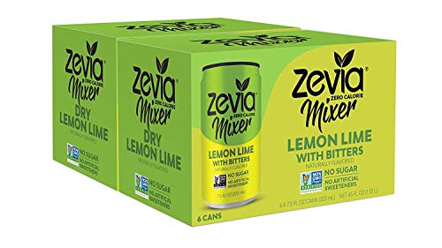 Zevia Zero Calorie Mixer, Lemon Lime With Bitters, 7.5 Fl Oz (Pack of 12) | Pricepulse
